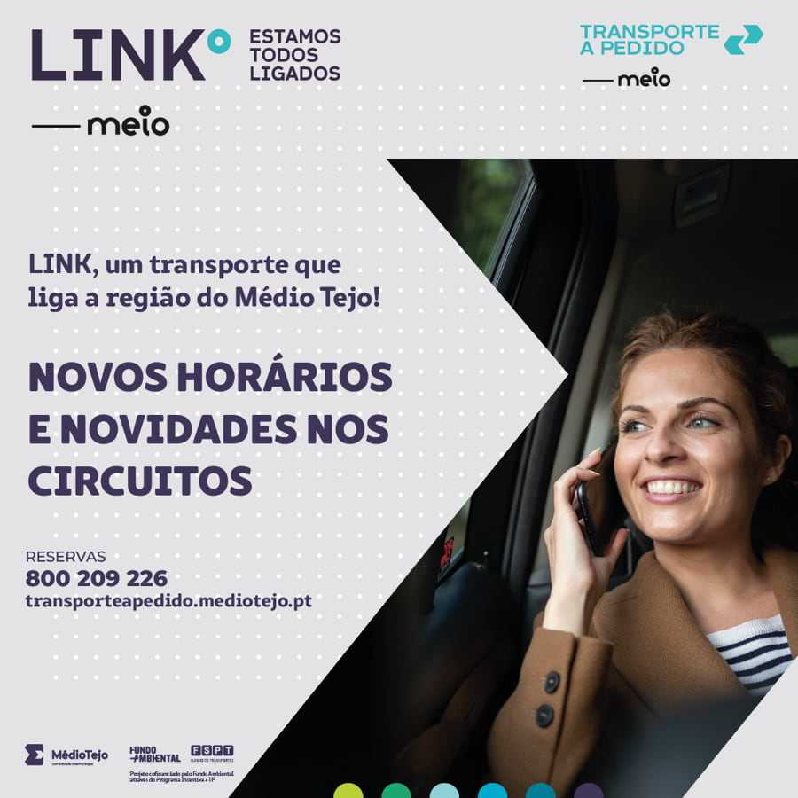 ‘LINK’, Transporte a Pedido Médio Tejo | Jornal de Proença